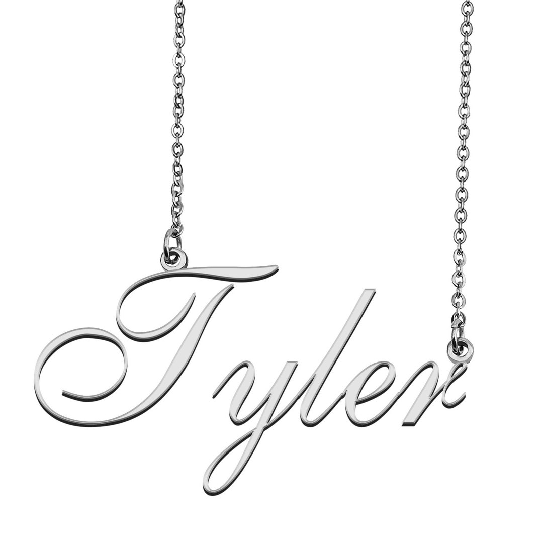 Tyler Name Necklace, Mother Day Christmas Gift Birthday Party Wedding ...