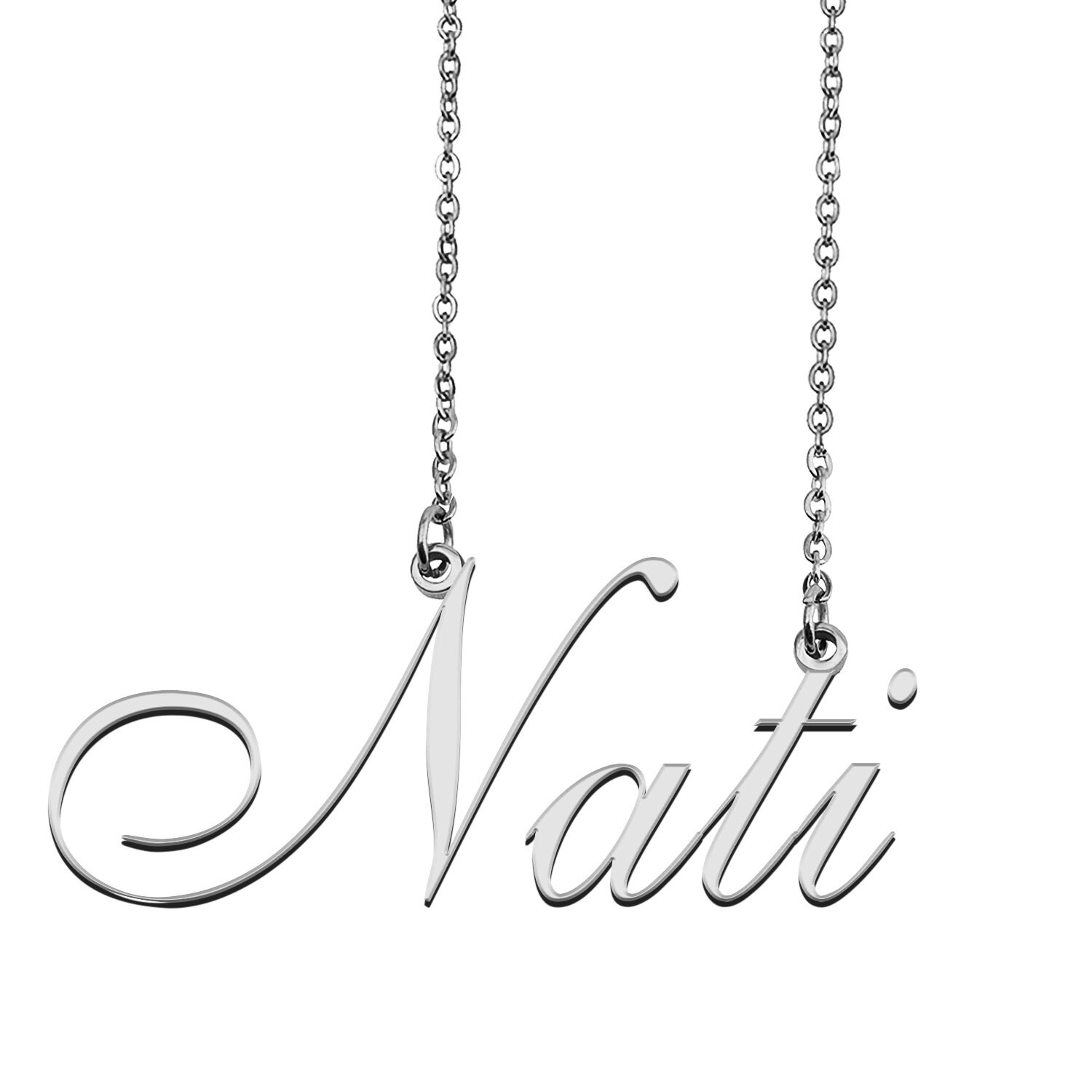 Nati Name Necklace Mother Day Christmas Gift Birthday Party | Etsy