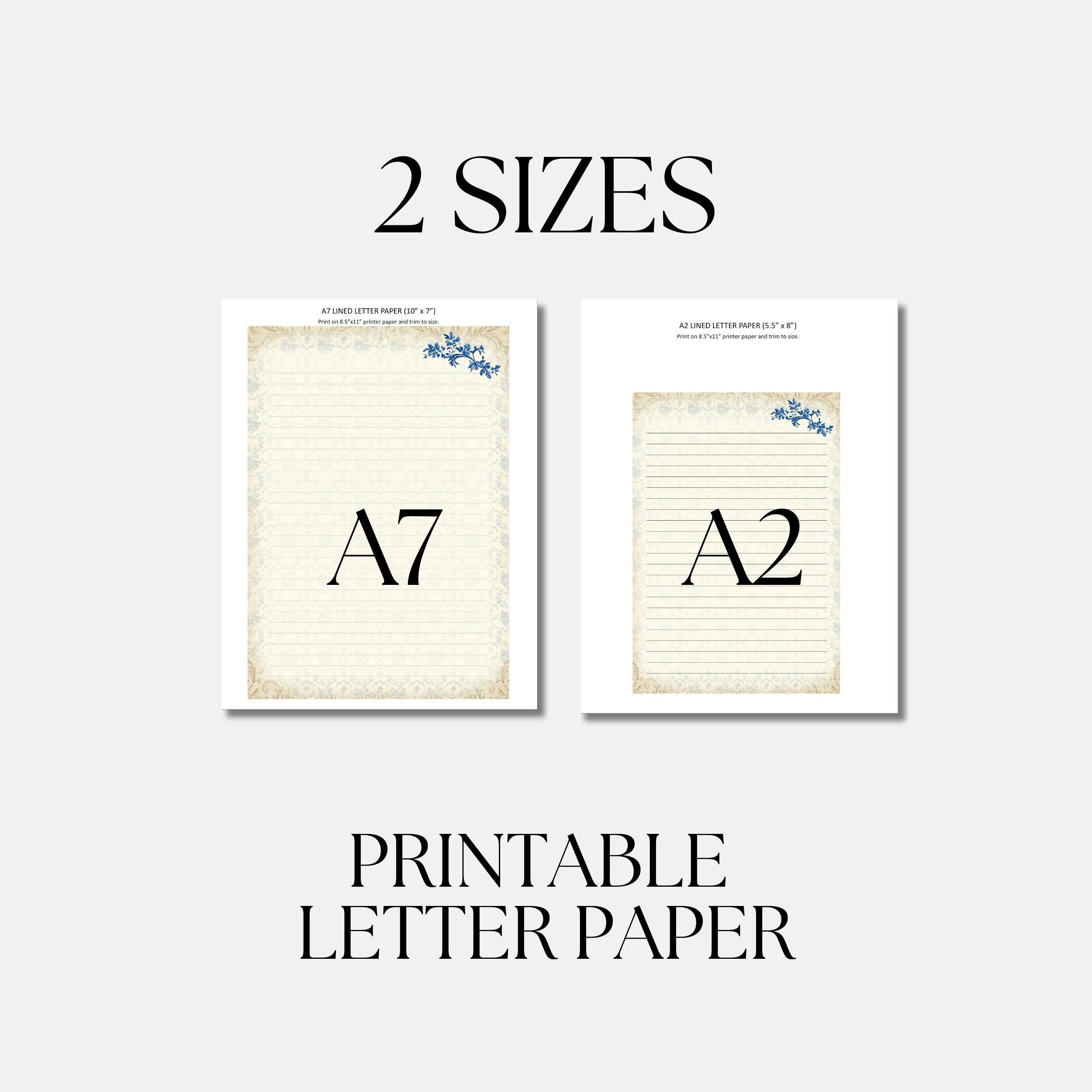 Sophie Regency Toile Printable Stationery Set | Lined or Unlined ...