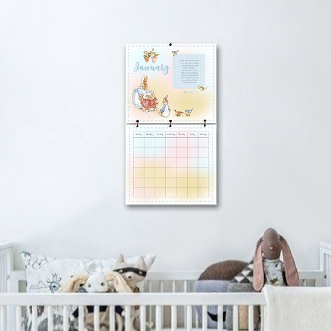 Beatrix Potter New Baby Calendar, Celebrate Baby's First Year, First ...