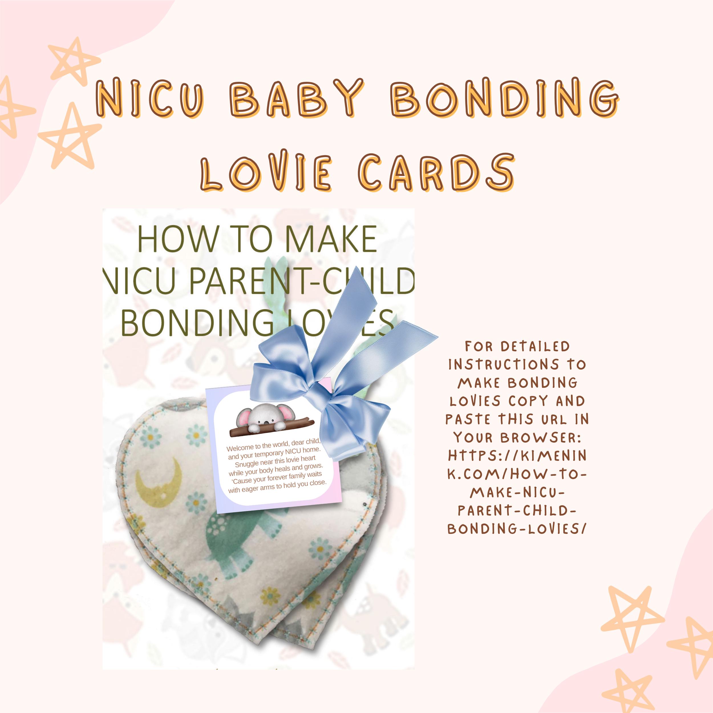 Koala NICU Bonding Lovie Heart Poem Cards | Cute Bear Printable Digital ...