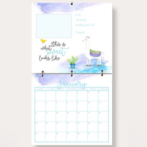 Llama Calendar Baby's First Year, Landmarks Stickers, Cute Baby ...