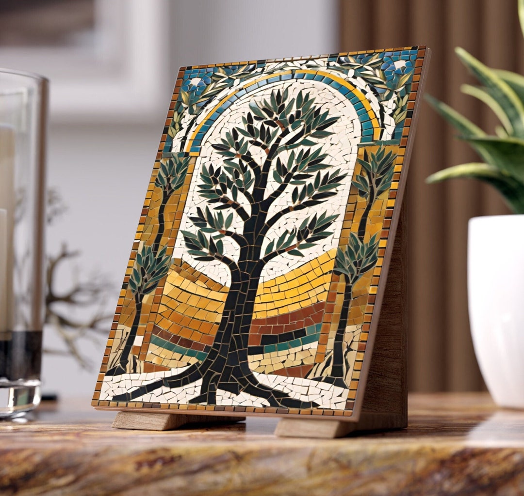 FREE PALESTINE Palestine Olive Tree Mosaic Art Frame All Profits ...