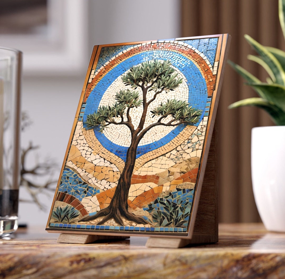 FREE PALESTINE - Palestine Olive Tree Mosaic Art Frame Print - All ...