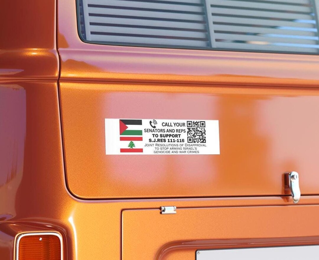FREE PALESTINE, Israel Arms Embargo, Call Senators Reps to Support S.J ...
