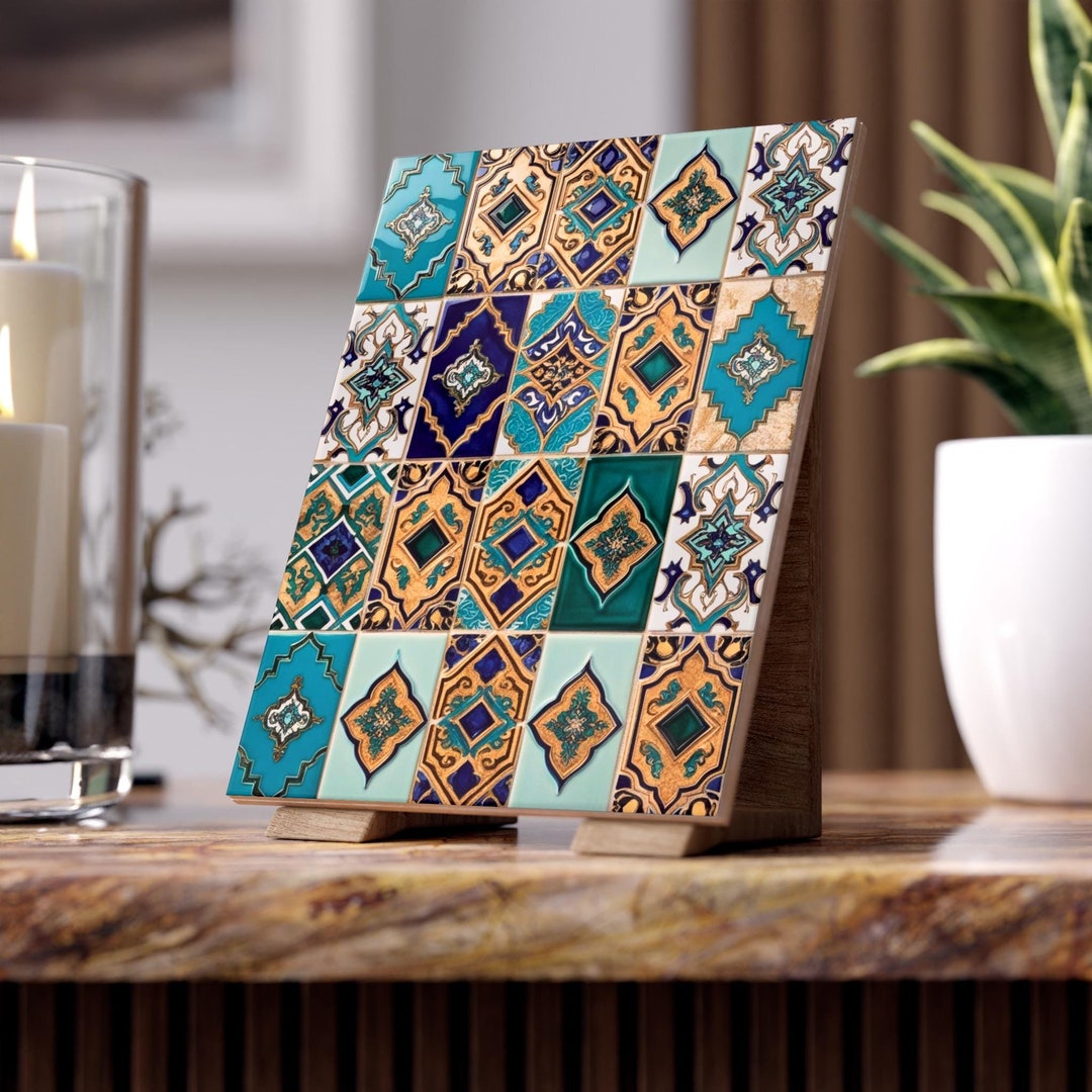 FREE PALESTINE, Islamic Mosaic Art Print for Backsplash 5, Palestine ...