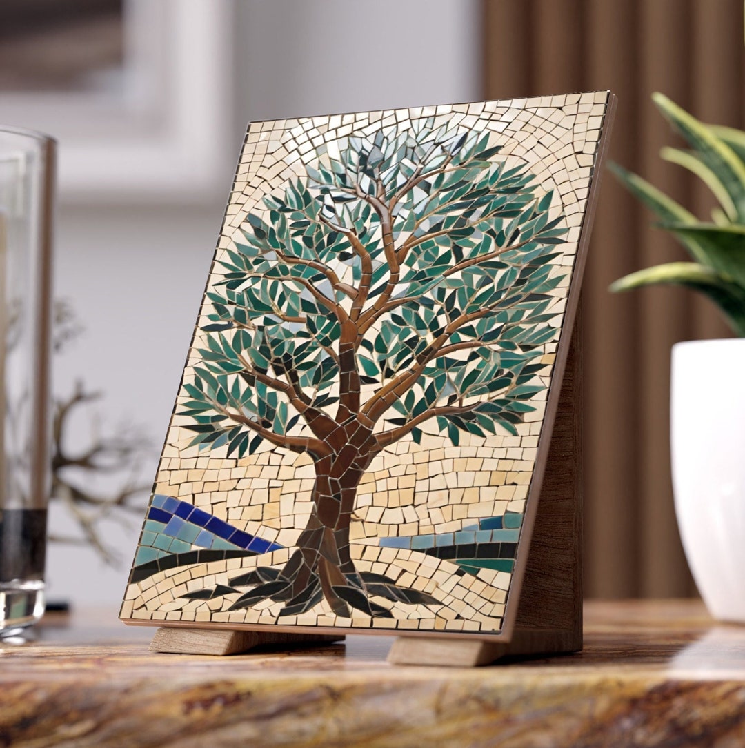 FREE PALESTINE - Palestine Olive Tree Mosaic Art Frame Print - All ...