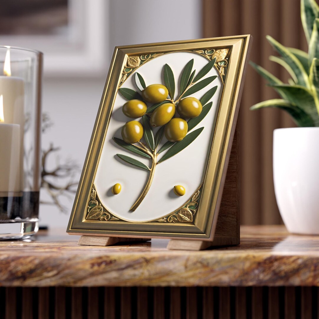 FREE PALESTINE Olive Branches Framed Palestine Mosaic Art Backsplash 9 ...