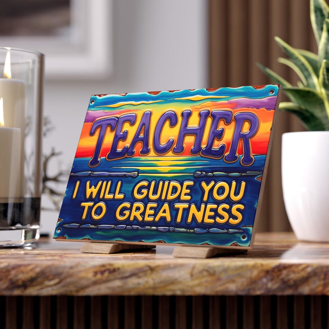 Teacher Desk Sign 7, Teacher Desk Decor, Mentor Gift, Back to School ...