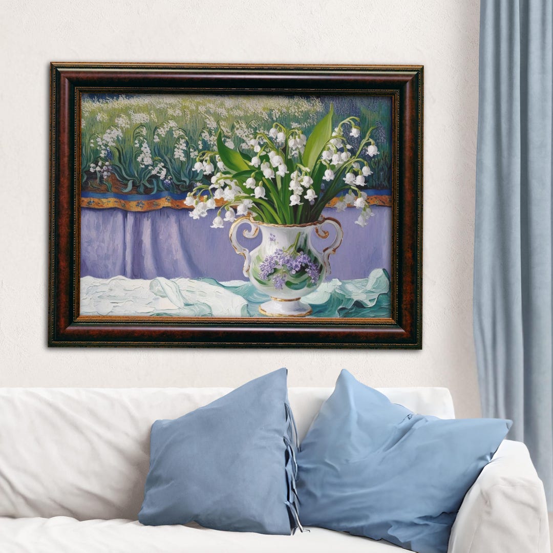 Lily of the Valley Birth Flower Van Gogh Monet Styled Art Print Poster ...