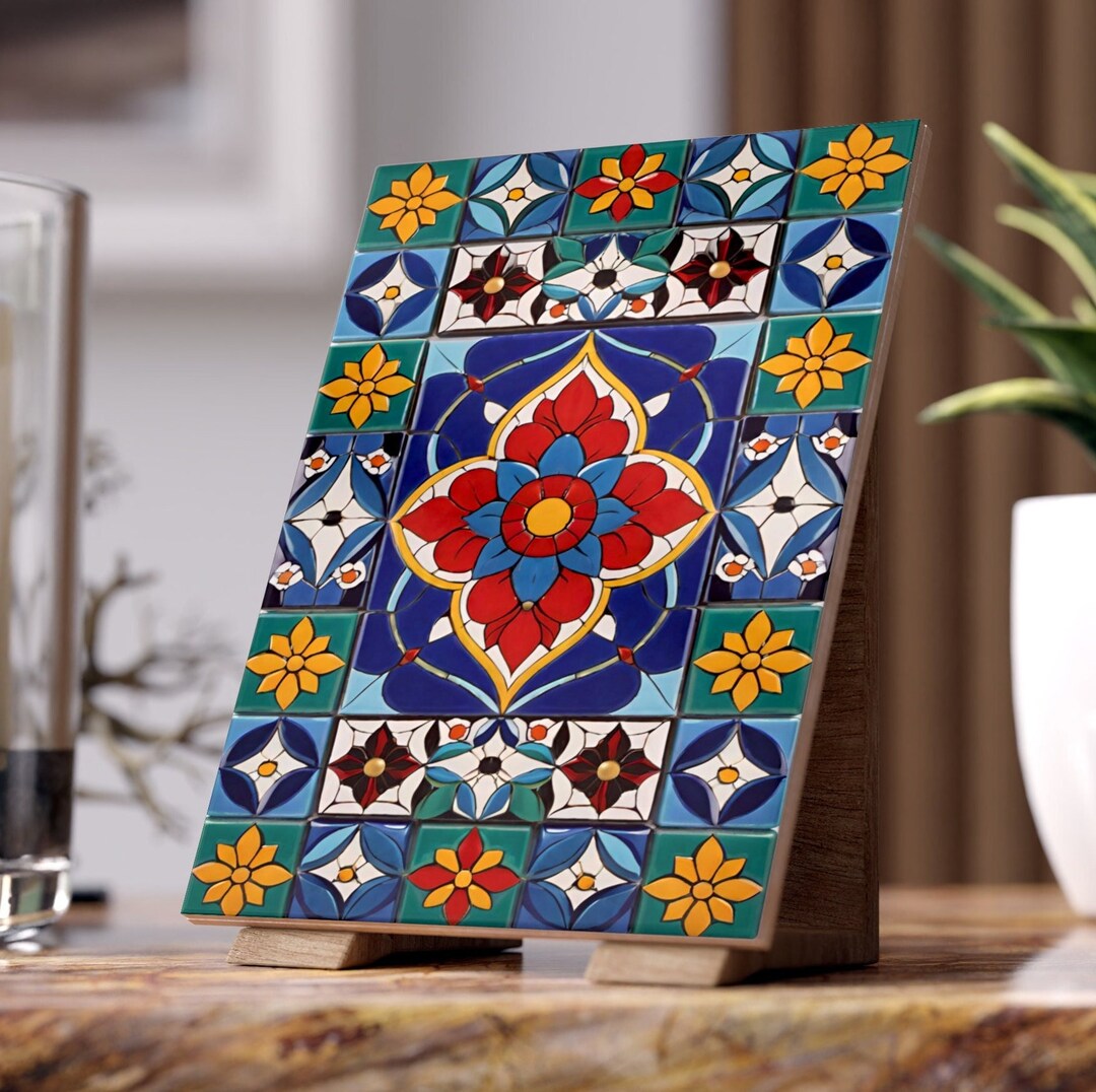 FREE PALESTINE Backsplash Floral Botanical Mosaic Ceramic Art Tiles All ...
