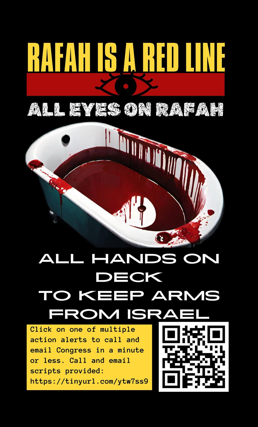 FREE PALESTINE Rafah is a Red Line Stop the Bloodbath End the Genocide ...