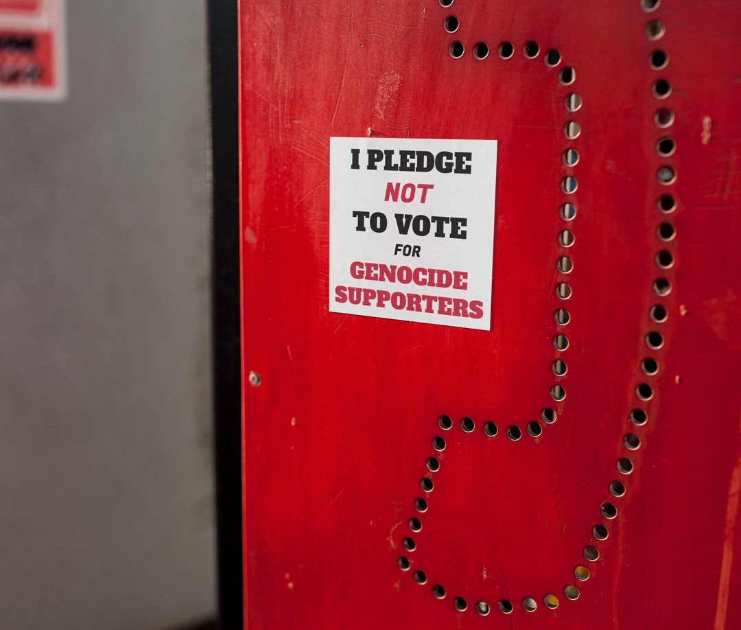 FREE PALESTINE - I Pledge Not to Vote for Genocide Supporters - All ...