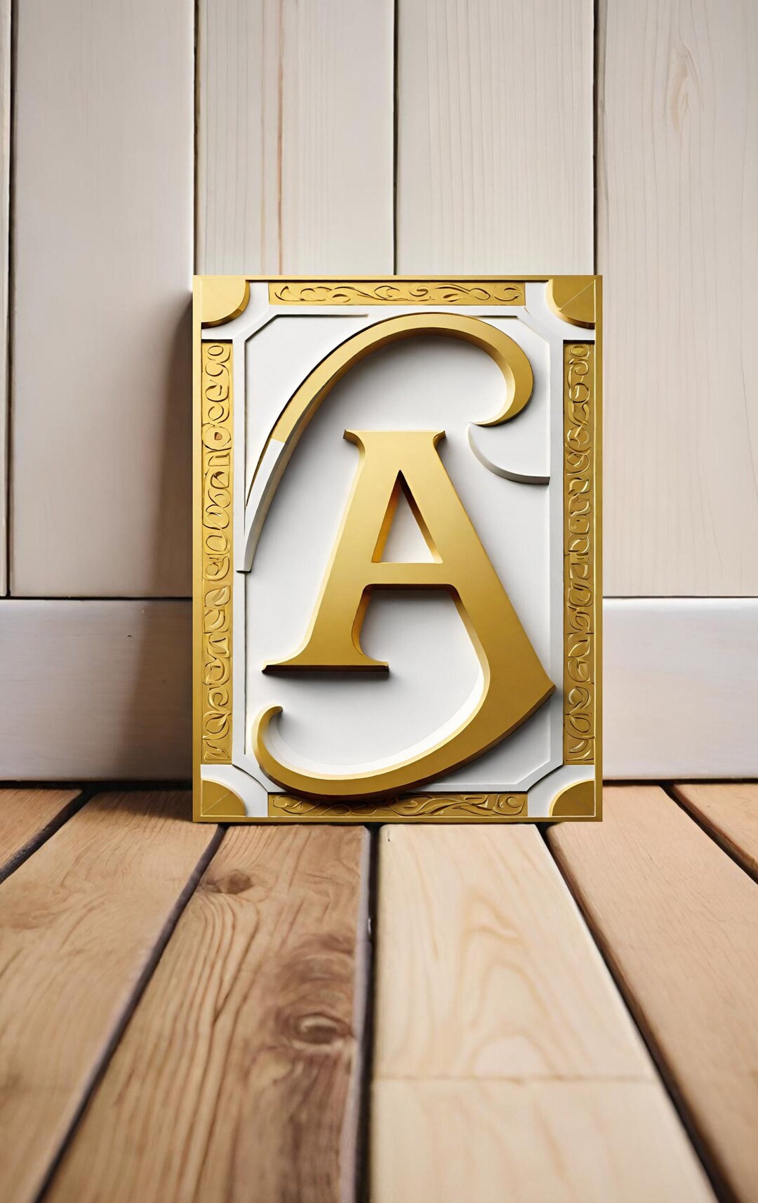 Monogram Last Name, Letter A Family Plaque 7, Anniversary Plaque, Gift ...