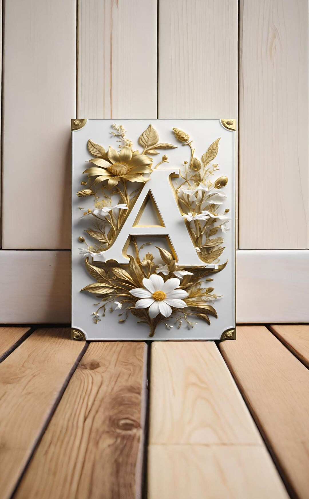 Monogram Last Name, Letter A Family Plaque 3, Anniversary Plaque, Gift ...