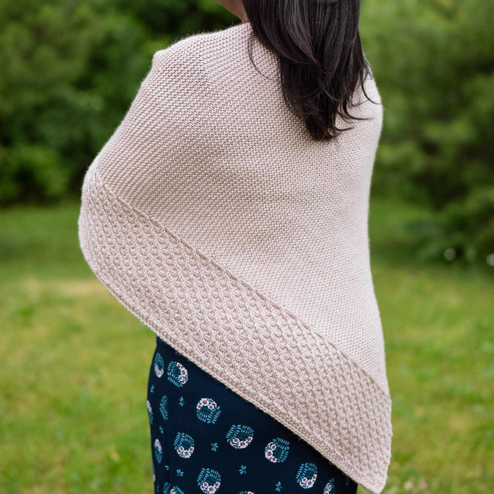 SHAWL KNIT PATTERN, Cable Knitting Pattern, Easy Shawl Pattern, Knit ...