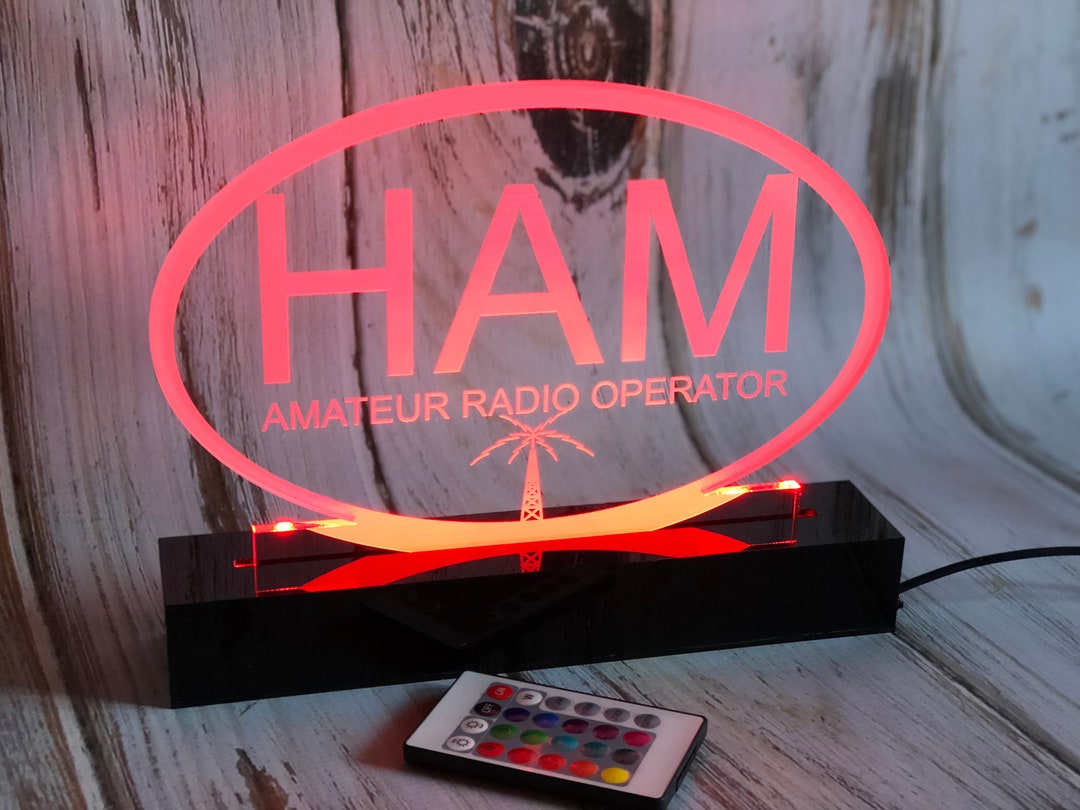HAM RADIO Oval LED Sign - Etsy