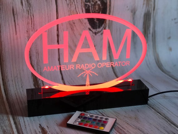 HAM RADIO Oval LED Sign - Etsy