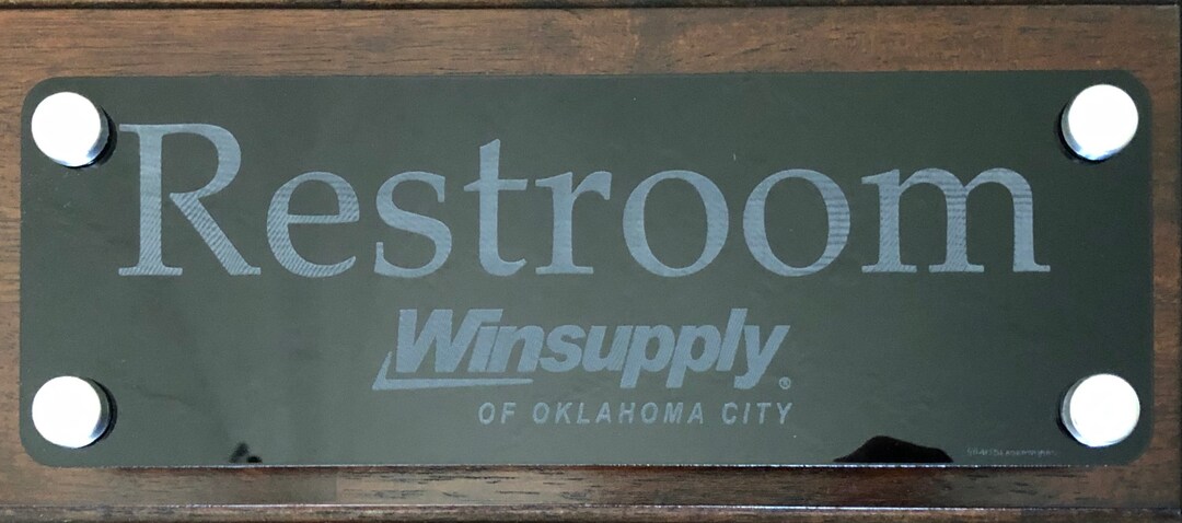 Small Restroom Sign - Etsy