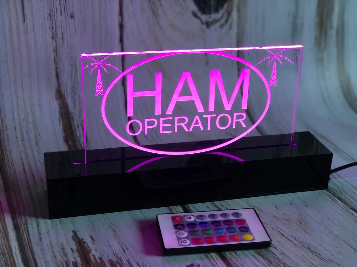 HAM OPERATOR LED Sign - Etsy