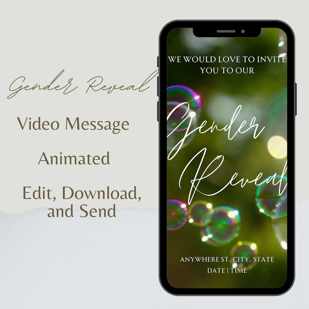 Gender Reveal Text Message Invitation Text Invitations Customizable ...