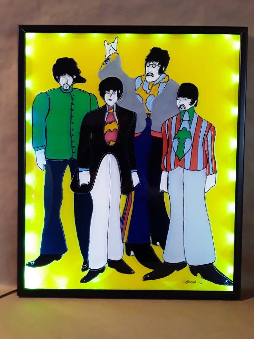 Yellow Submarine, Beatles LED Artwork, Yellow Submarine LED, Beatles ...
