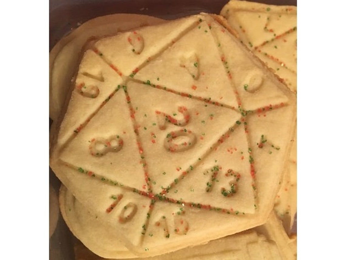 D20 | D20 Dice | D20 Cookie | Cookie | Cookie Cutter | Custom Cookie ...
