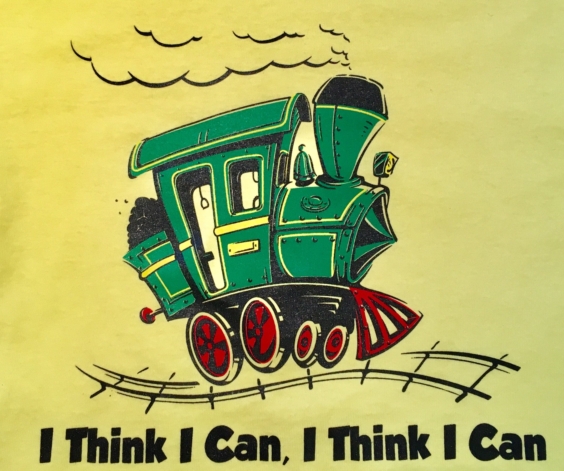 Kid's Train T Shirt, i Think I Can Cute Cartoon Locomotive, Train Gift ...
