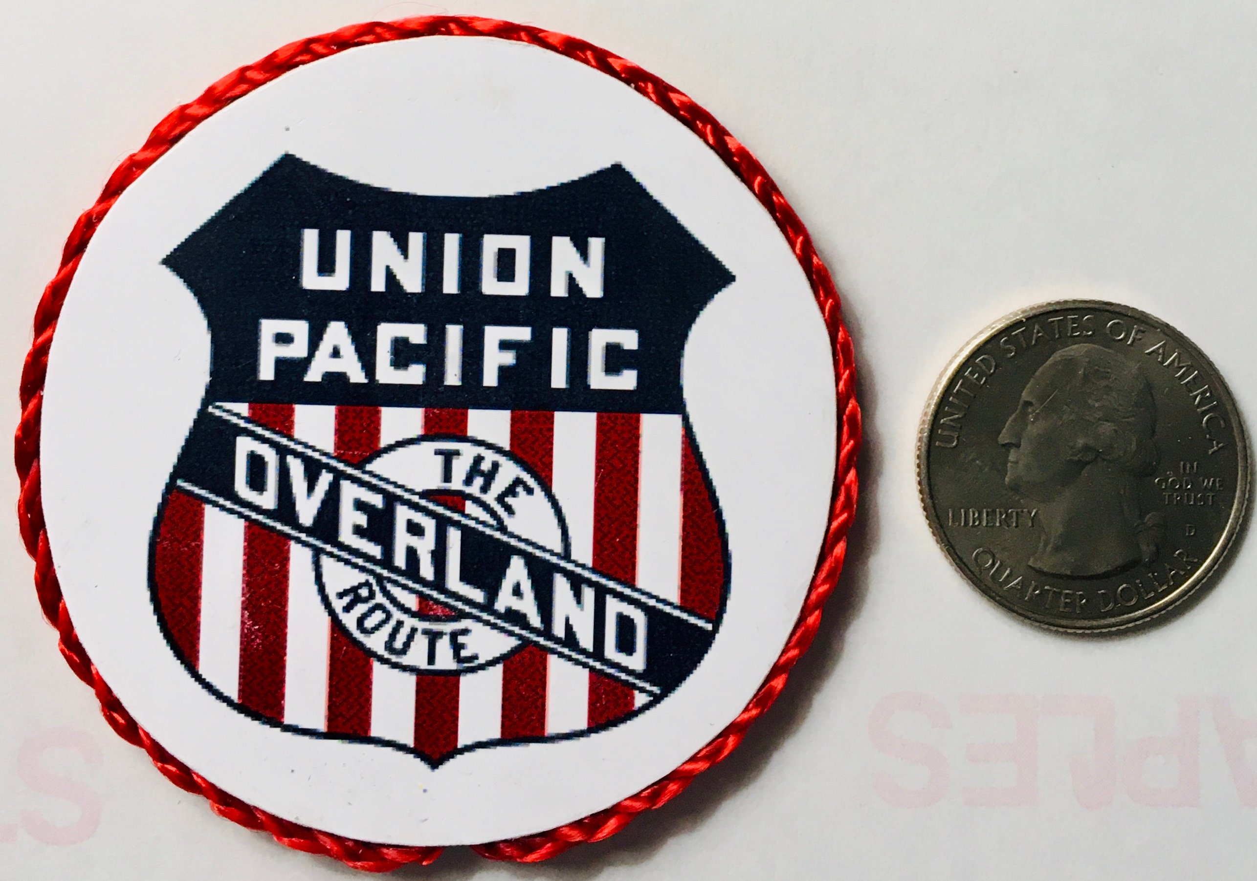 Union Pacific Railroad Magnet, Handmade, Full Magnet Back - Etsy