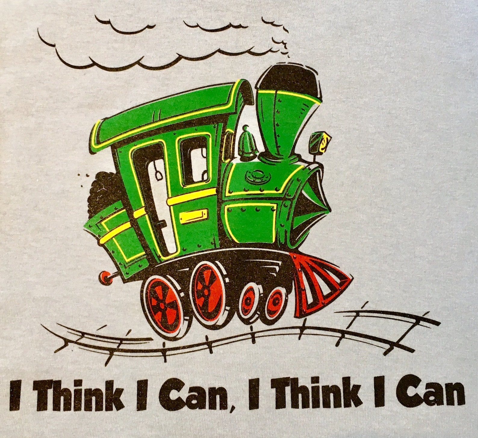 Kid's Train T Shirt, i Think I Can Cute Cartoon Locomotive, Train Gift ...