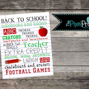 Back to School Subway Art Decor for Classroom, Back to School Decor for ...