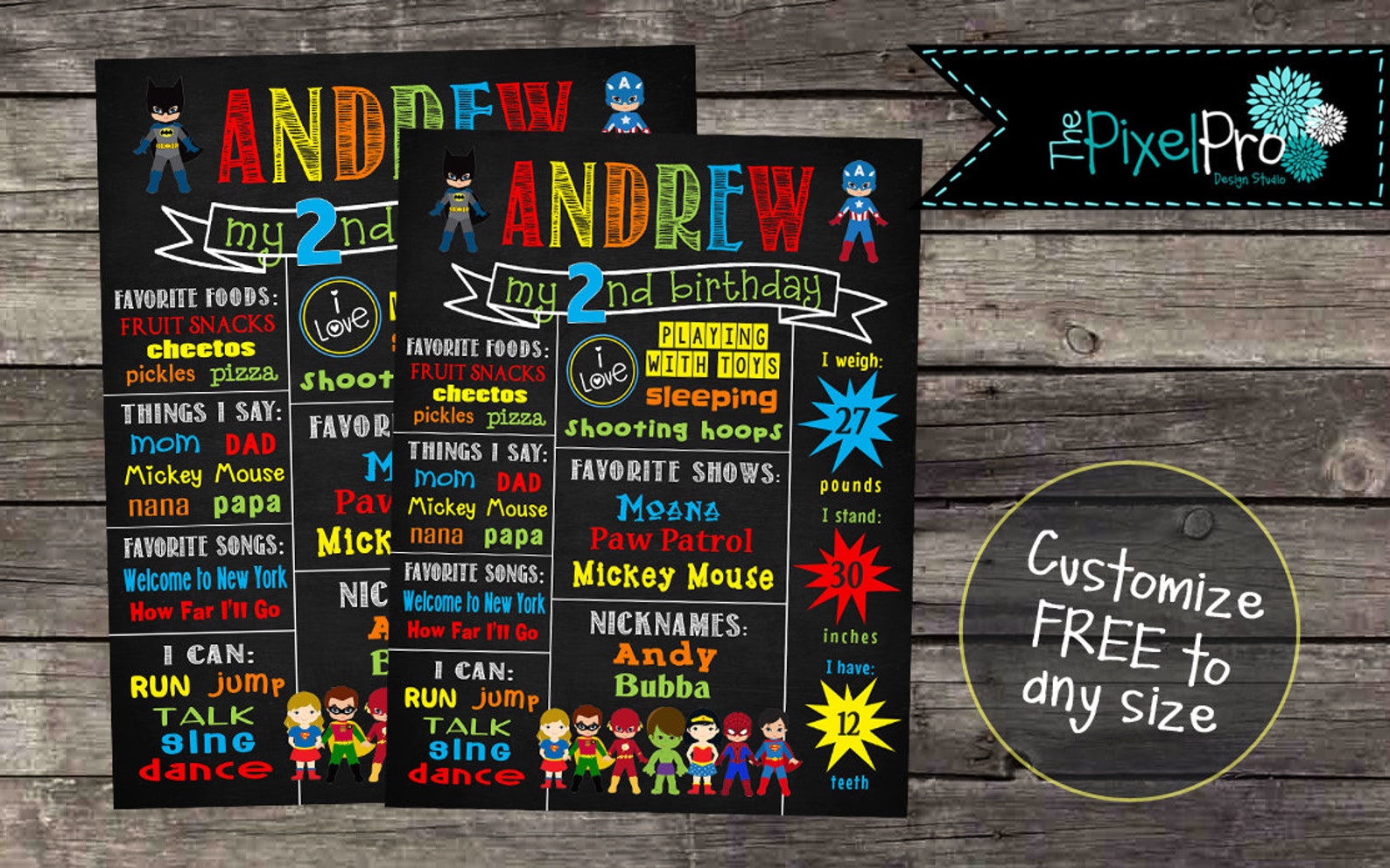 Super Hero Birthday Poster Boy Super Hero Birthday Banner - Etsy