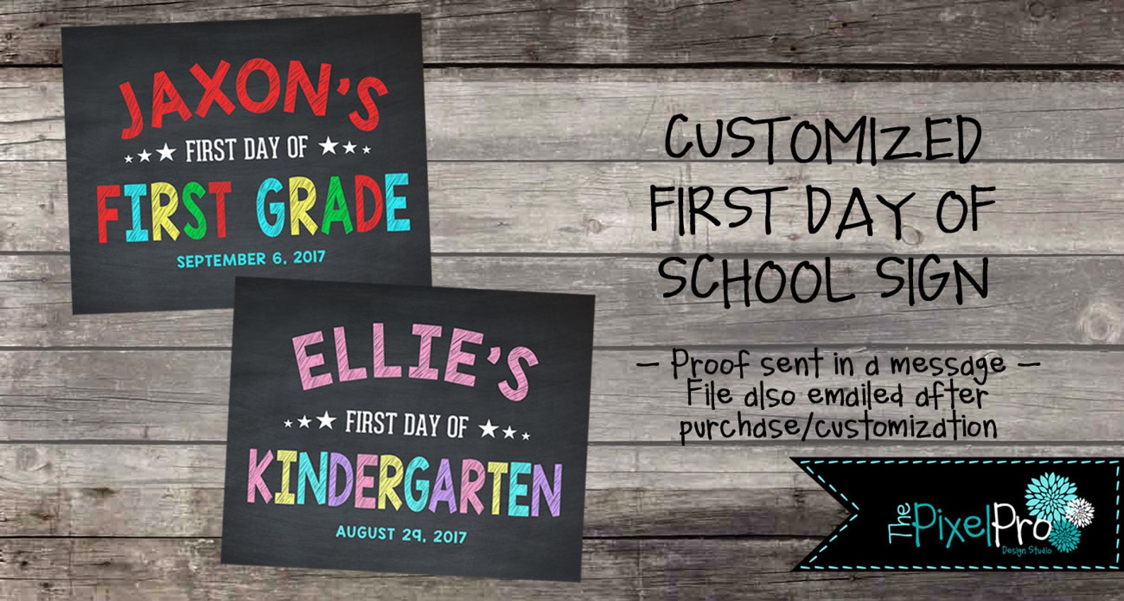 First Day of School Chalkboard Printable for Back to School | Etsy