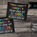 Back to School Chalkboard Printable for First Day First Day - Etsy