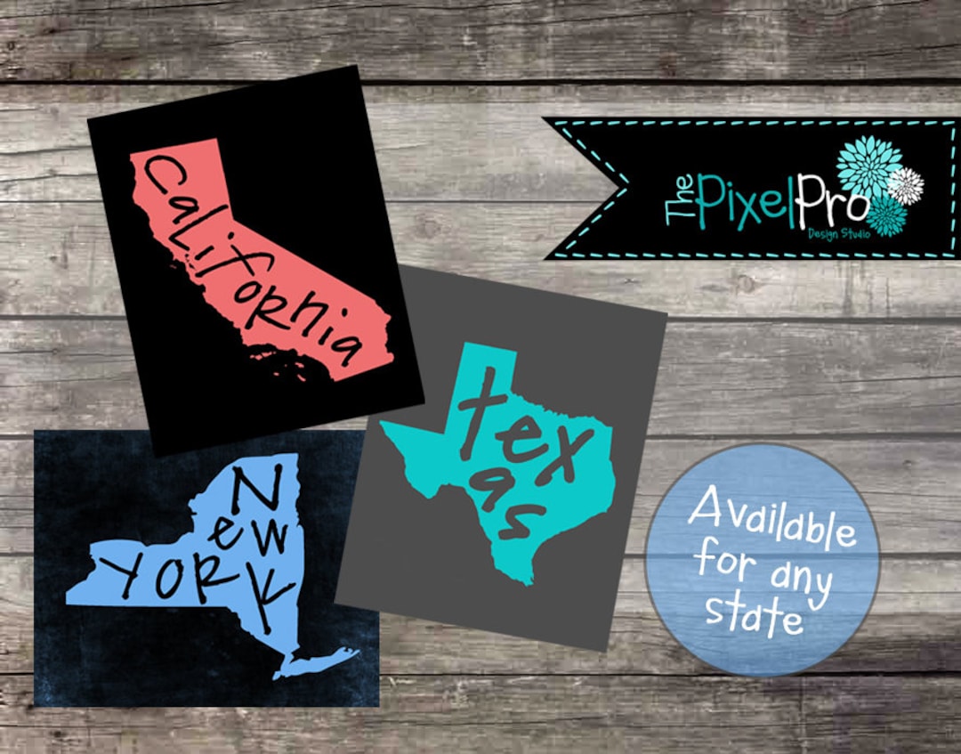 State Name Sign for Any State, Texas State Poster, New York State Sign ...