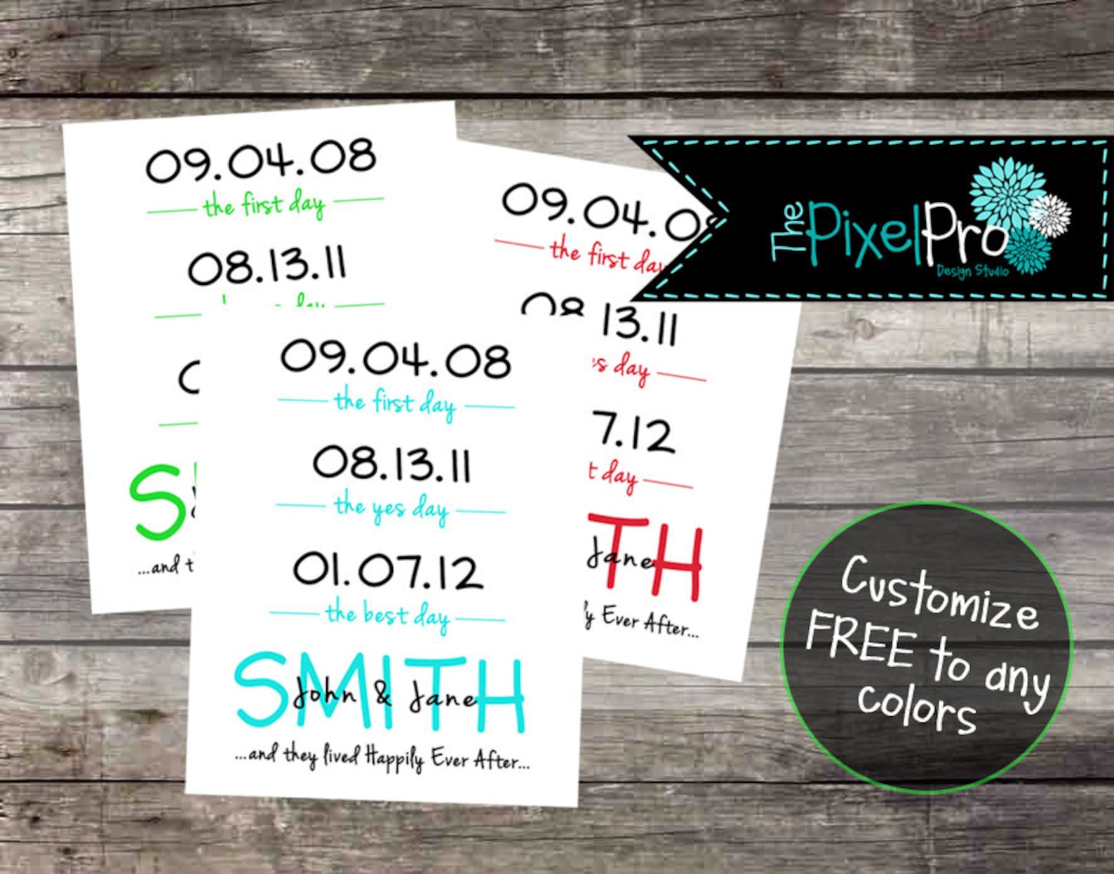 Dates of Significance Sign Special Dates First Day Yes Day - Etsy