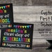 School Chalkboard Printable for First Day, Back to School Information ...