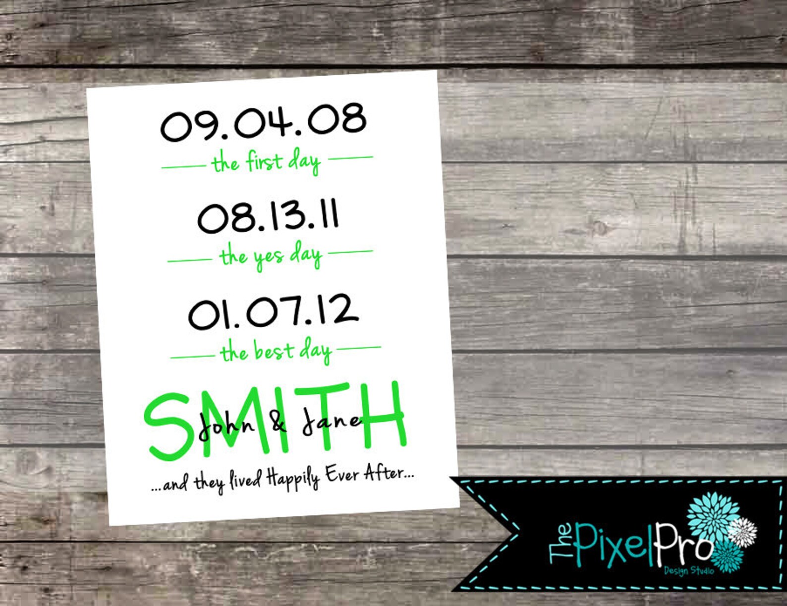 Dates of Significance Sign Special Dates First Day Yes Day - Etsy