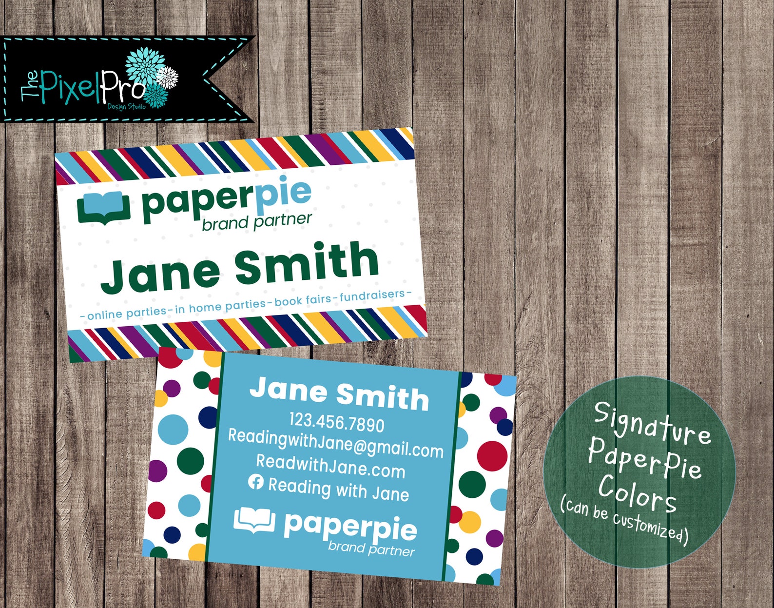 Paperpie Business Cards, Brand Partner Marketing (digital File) - Etsy