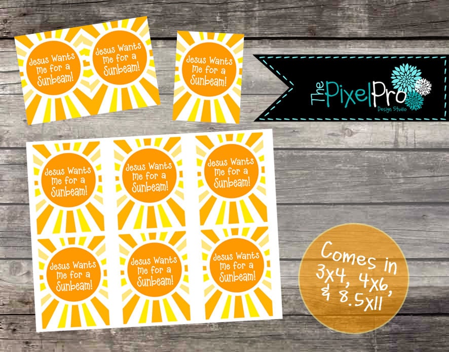 Jesus Wants Me for a Sunbeam Primary Handout Sunbeam Handout - Etsy