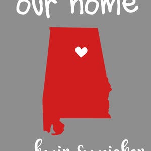 Home State Sign, State Sign for Your Home, State Sign Home Decor, State ...