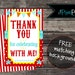 Carnival Thank You Card, Circus Birthday Thank You Note, Greatest Show ...