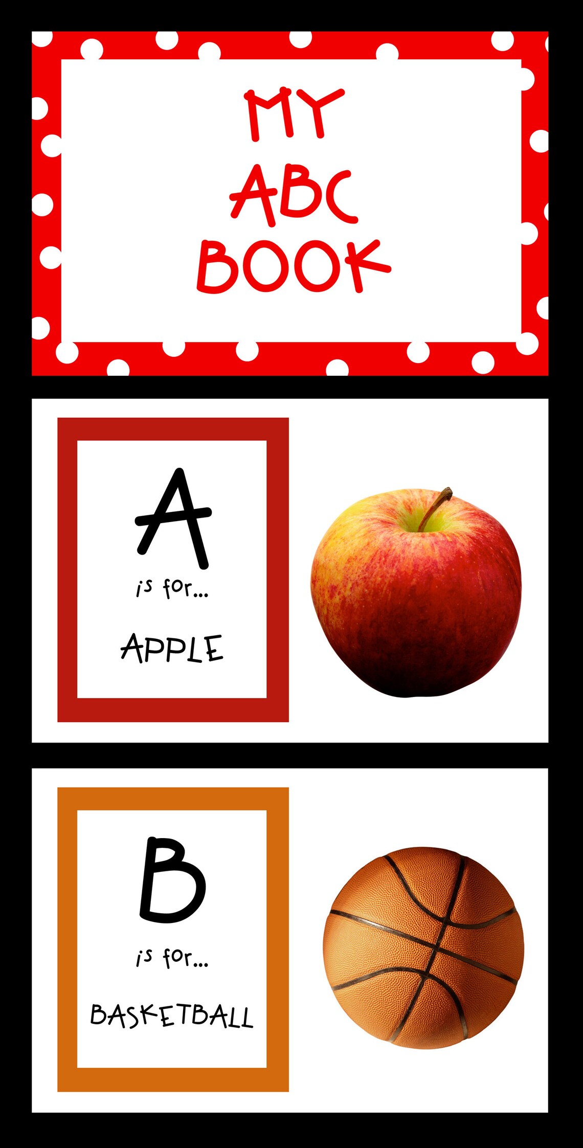 My ABC Book 4x6 ABC Book ABC Book for Kids Kids Abc Book - Etsy