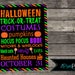 Halloween Subway Art Printable Halloween Decor Printable - Etsy