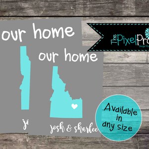 Home State Sign, State Sign for Your Home, State Sign Home Decor, State ...