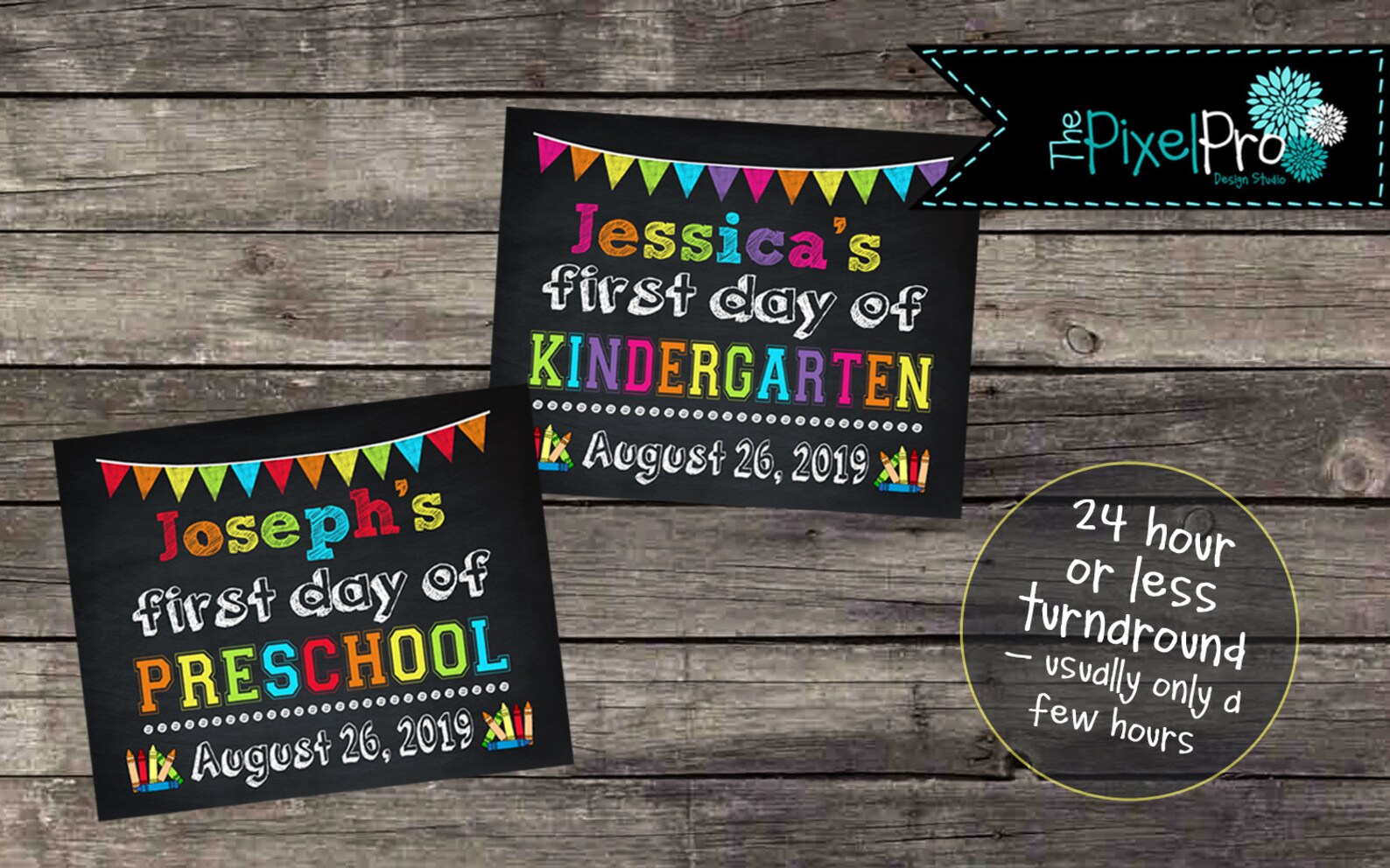 School Chalkboard Printable for First Day Back to School | Etsy