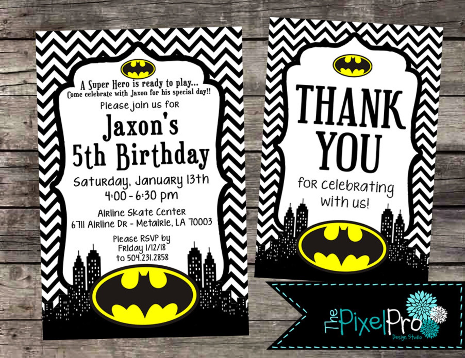 Batman birthday invitation Batman boy birthday invitation | Etsy