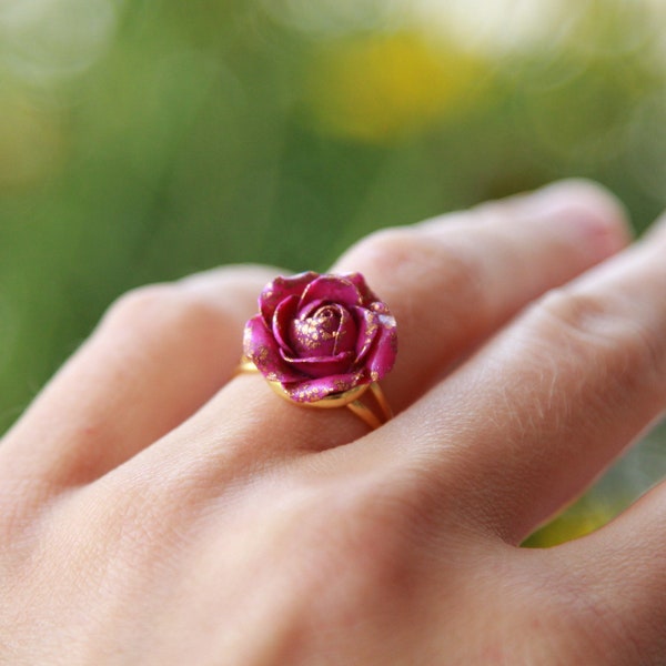 Fuchsia Ring - Etsy