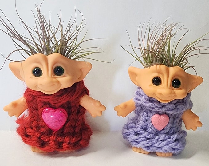 Troll Air Planter Tillandsia, Iona Double Air Plants - Etsy