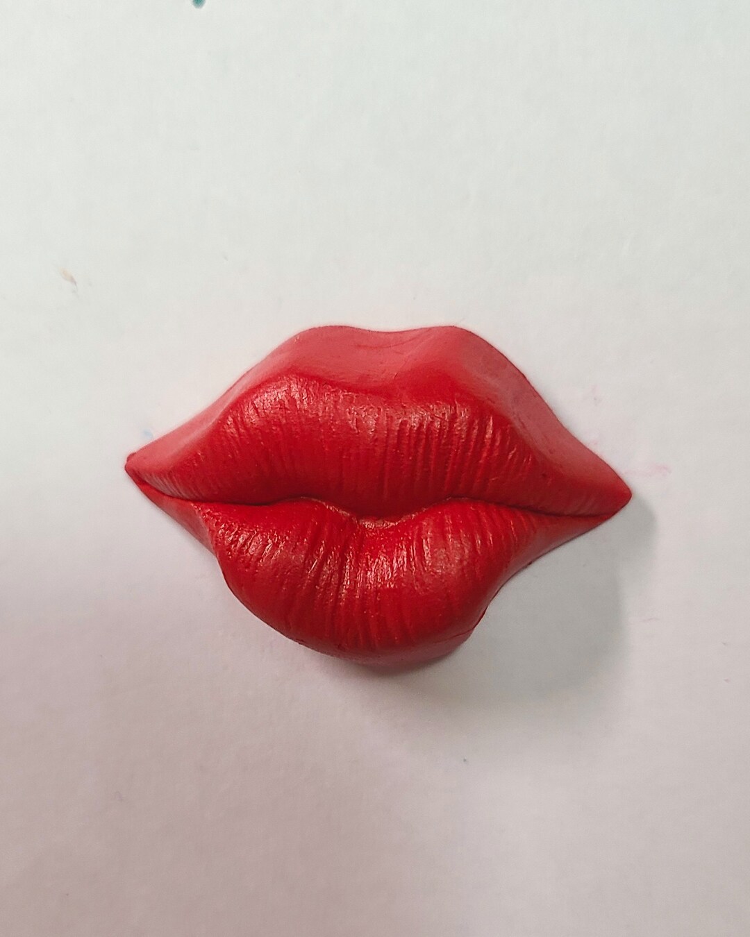 Lip Brooch Lip Pin Clay Lips - Etsy